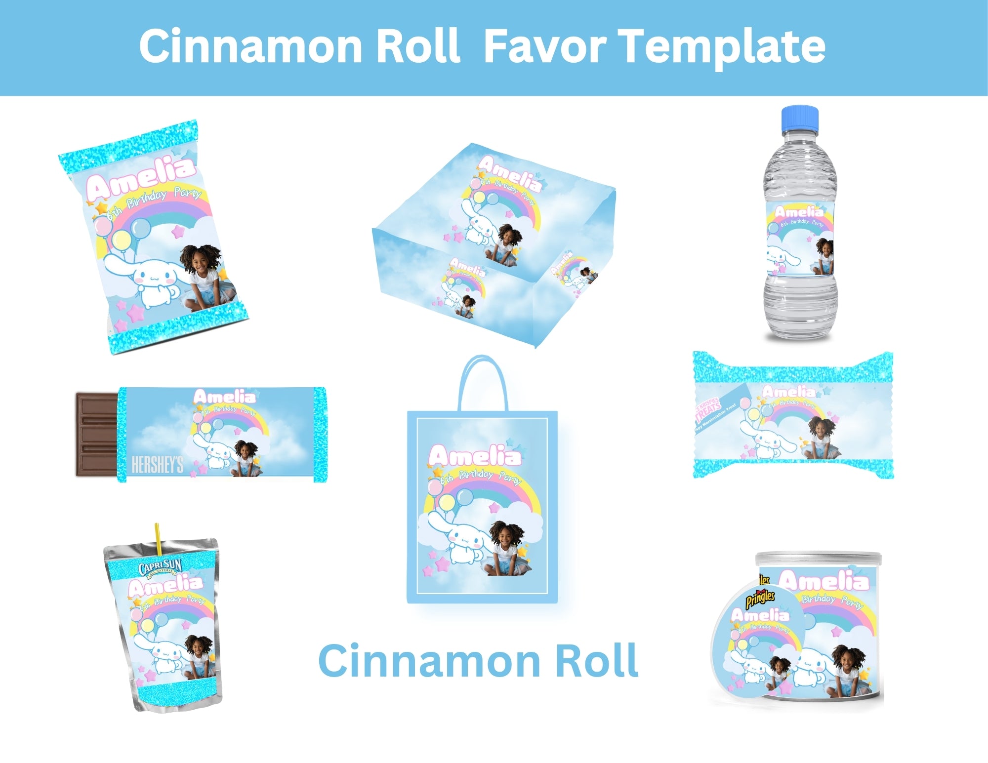 Cinnamon Roll Favor Template – Yarbros Custom