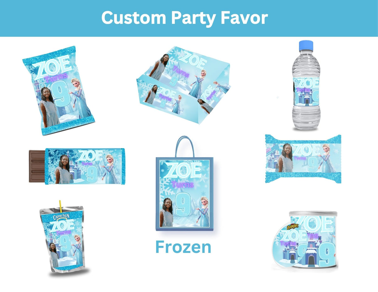 Frozen Party Favor Template – Yarbros Custom