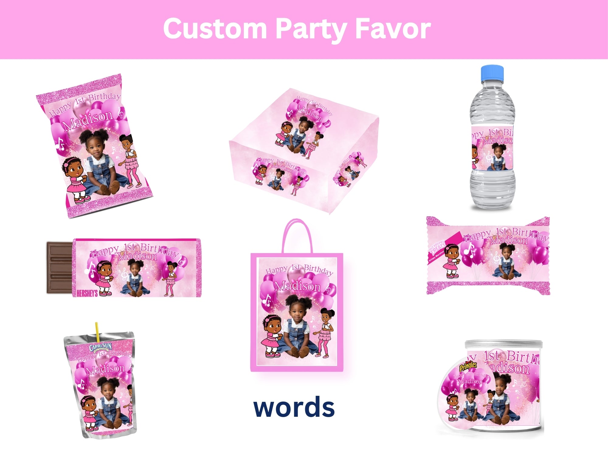 Gracie Party Favor Template – Yarbros Custom